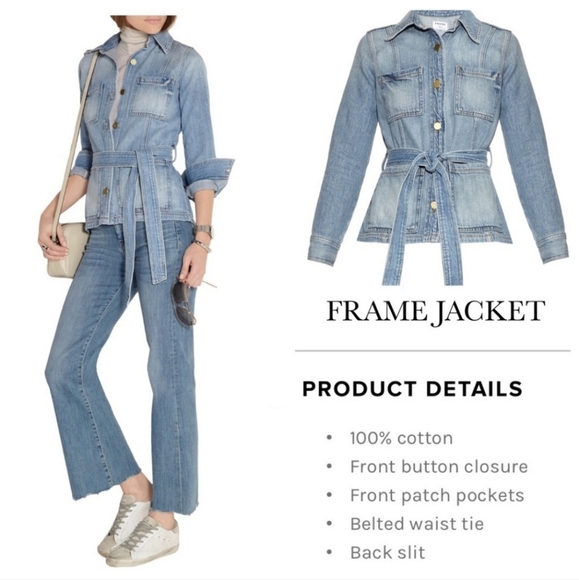 Frame Denim | Jackets & Coats | Frame Patch Pocket Denim Jacket | Poshmark